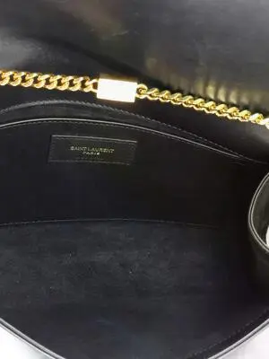Saint Laurent Classic Monogram Tassel Leather Medium Crossbody Bag