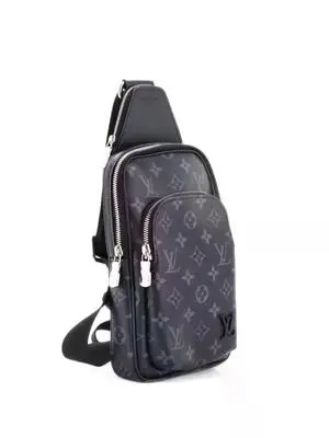 LOUIS VUITTON Avenue Sling Bag Nm Monogram Eclipse Canvas Crossbody Bag