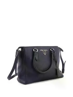 Prada Convertible Zip Vitello Phenix Medium Tote Bag