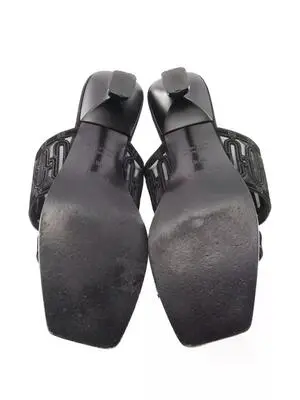 Hermès Gioia Heeled Sandals - Black