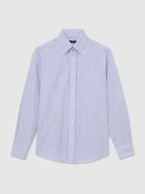 REISS Cotton Striped Button-down Shirt Regular-fit