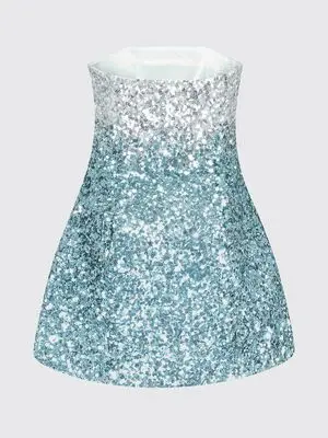 Retrofete Off-the-shoulder Mini Dress Retrorfete With Abstract Sequin Embroidery