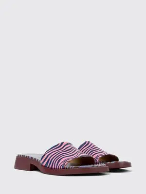 Camper Dana Animal Print Leather Sandals