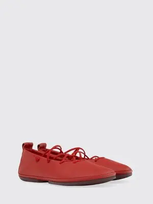 Camper Right Nina Leather Ballerinas - Red