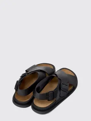 Camper Lluc Leather Sandals - Black
