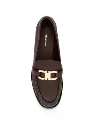 FERRAGAMO Double Gancio Loafers