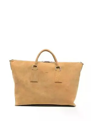 Sandro Zip-up Suede Holdall - Brown