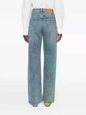 Maje Buckle-detail Straight-leg Jeans