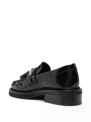Maje Tassel-detail Chain-link Loafers