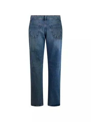 SLOWEAR Faded-effect Straight-leg Jeans
