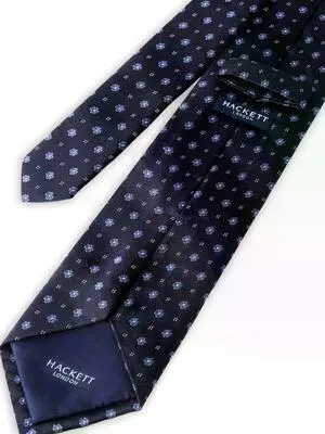 HACKETT LONDON Floral-embroidered Tie