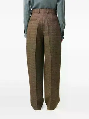 AMI Paris Houndstooth Balloon-fit Wool Trousers