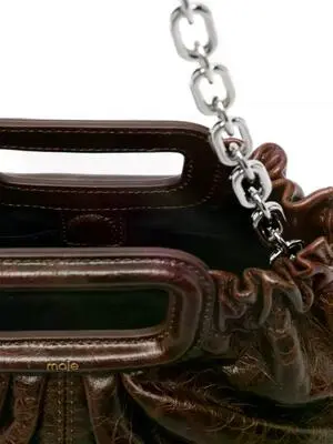 Maje Crinkled-effect Chain-link Tote Bag