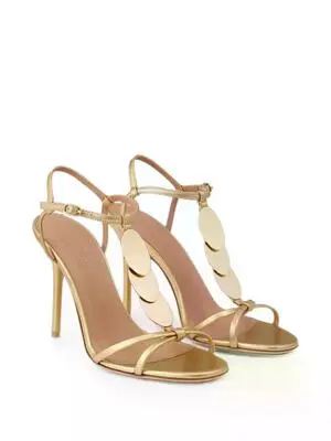 MALONE SOULIERS Kali Metallic T-bar Sandals