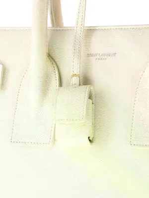Saint Laurent Sac De Jour Leather Small Tote Bag - Neutrals
