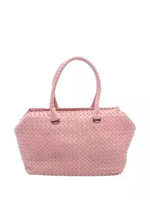 Bottega Veneta 2012-2026 Nappa Intrecciato Tote Bag - Pink