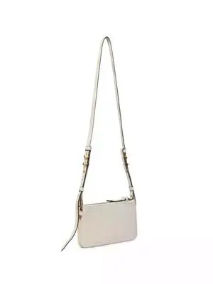 Pinko Stud-embellished Leather Shoulder Bag - Neutrals