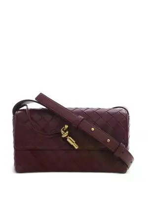 Bottega Veneta 2012-2026 Mini Nappa Intrecciato Andiamo Crossbody Bag - Red