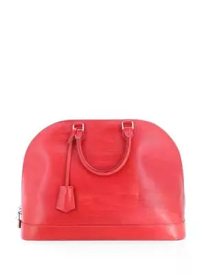 LOUIS VUITTON Alma Handbag Epi Leather Gm Satchel - Red