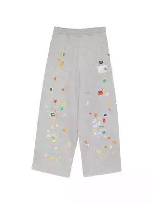 Mihara Yasuhiro Sticker-print Track Pants - Grey