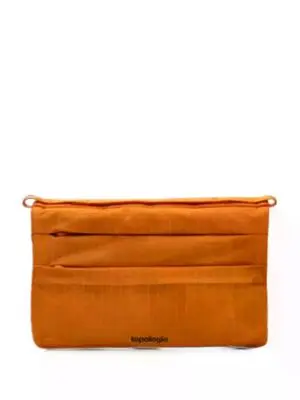 TOPOLOGIE Small Flat Sacoche Clutch Bag - Orange