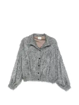 ALYSI Textured Button-front Jacket