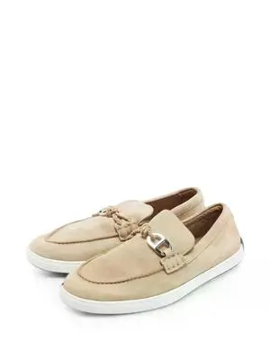 Hermès Ignacio Suede Loafers - Neutrals