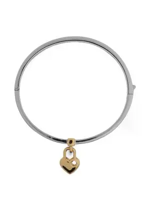 Kate Spade New York Heart-pendant Bangle Bracelet - Silver