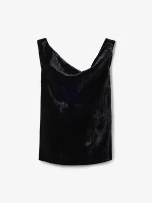 HOUSE OF DAGMAR Waterfall Velvet Top
