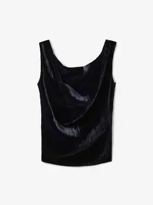 HOUSE OF DAGMAR Waterfall Velvet Top