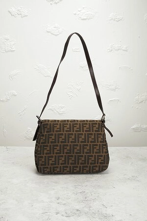 Fendi Zucca Mama Forever Baguette Shoulder Bag