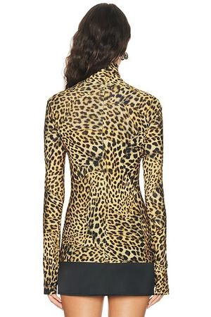 Norma Kamali Slim Fit Long Sleeve Turtle Top