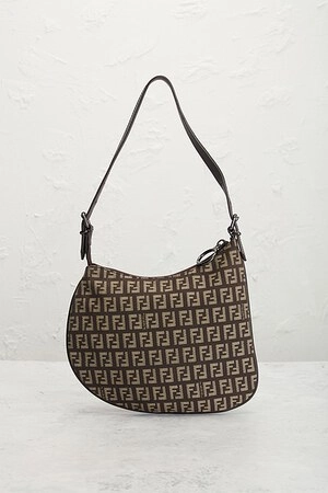 Fendi Zucchino Oyster Shoulder Bag