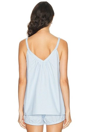 Posse Lila Gingham Cami Tank Top
