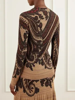 Etro Paisley Printed Knit Sweater