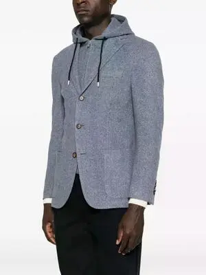 Eleventy Layered-effect Hooded Jacket