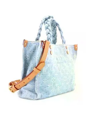 LOUIS VUITTON Louis Vuitton Monogram Denim PM Tote Bag Blue