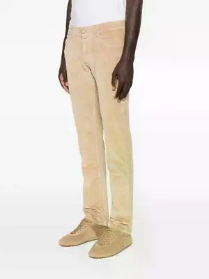 JACOB COHЁN Corduroy Logo-patch Trousers
