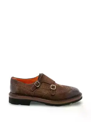 Santoni Gold Tone Loafers For Men