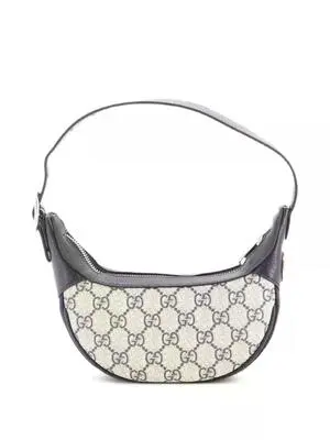 Gucci Ophidia Half Moon Bag Gg Coated Canvas Mini Hobo Bag - Blue