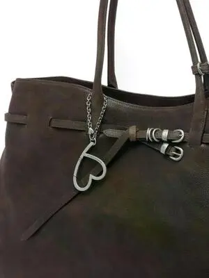 MARGESHERWOOD Buckle-detail Heart-charm Shoulder Bag