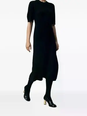POTAMY Cylinder-heel Leather Pumps