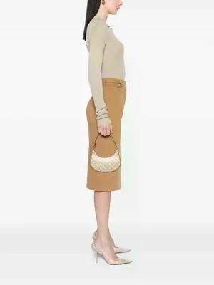 Celine 2021 Triomphe Coated Canvas Ava Shoulder Bag