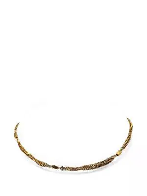 MADISON Double-chain Station Necklace - Gold