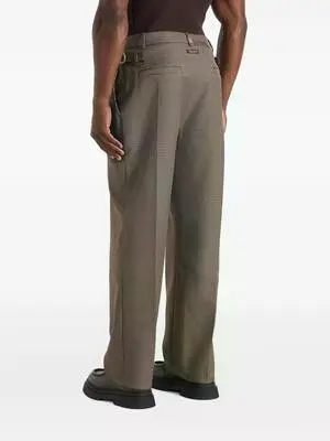 Manière De Voir Pierre Houndstooth Twin-pleat Trousers
