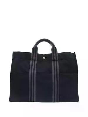 Hermès 2000-2026 Canvas Fourre Tout Mm Tote Bag - Black