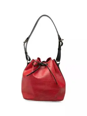 LOUIS VUITTON 1996 Epi Petit Bicolor Noe Bucket Bag - Red