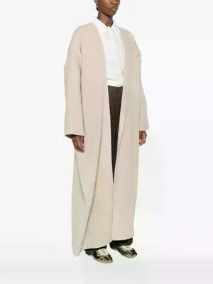 RUOHAN Raas Collarless Open-front Coat