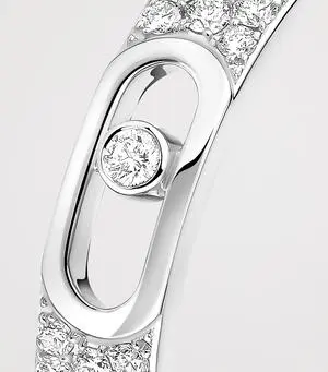 Messika Move Joaillerie White Gold And Diamond Pavé Wedding Ring