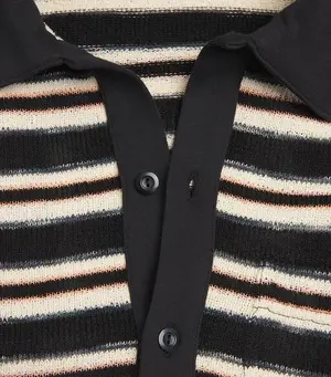 SONG FOR THE MUTE Stripe Polo Shirt